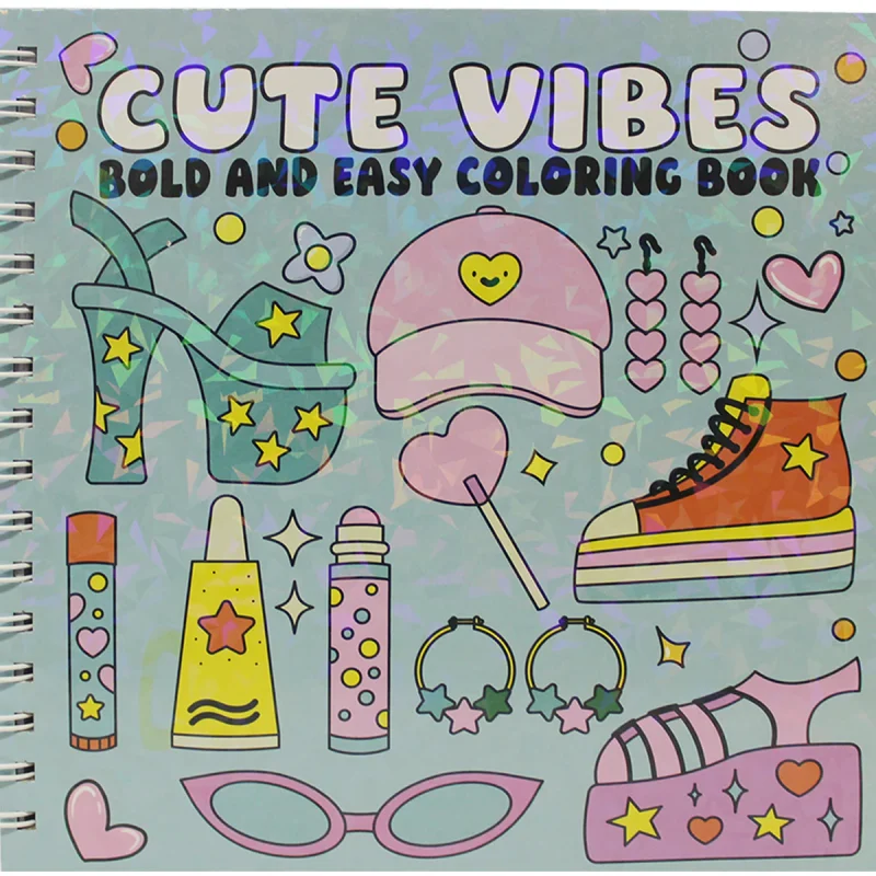 Bold and Easy Colouring – Cute Vibes – The Book Box
